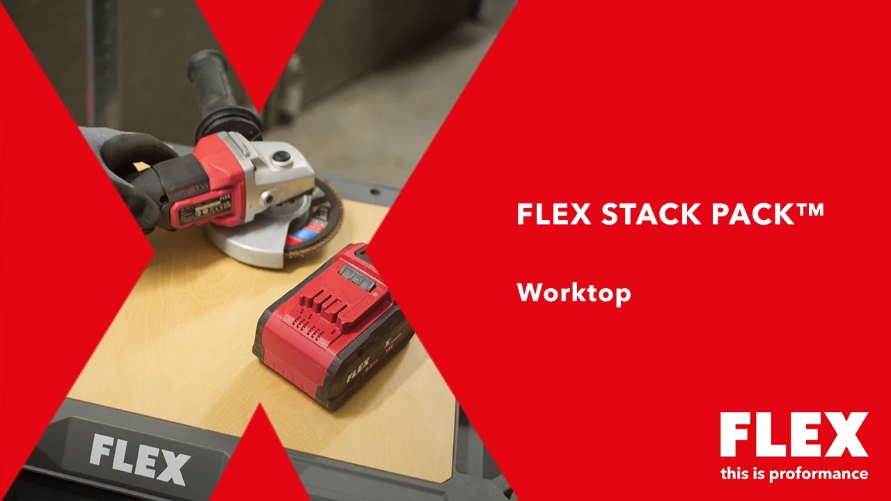 Mobile Workbench on the Go: The FLEX STACK PACK Worktop in Action! - YouTube