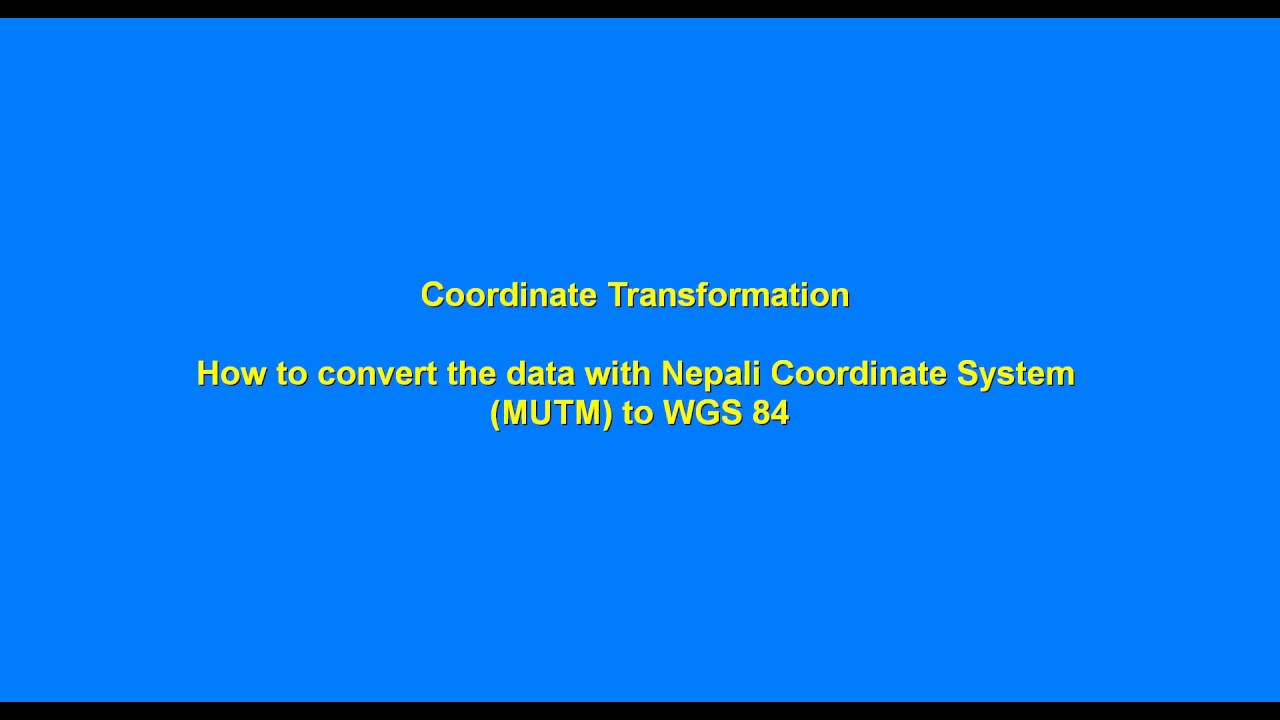 MUTM to WGS84 in QGIS - Transform Nepali Coordinate System (mutm) to ...