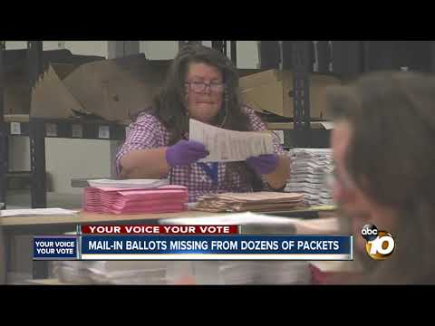 Mail-in ballots missing from dozens of packets