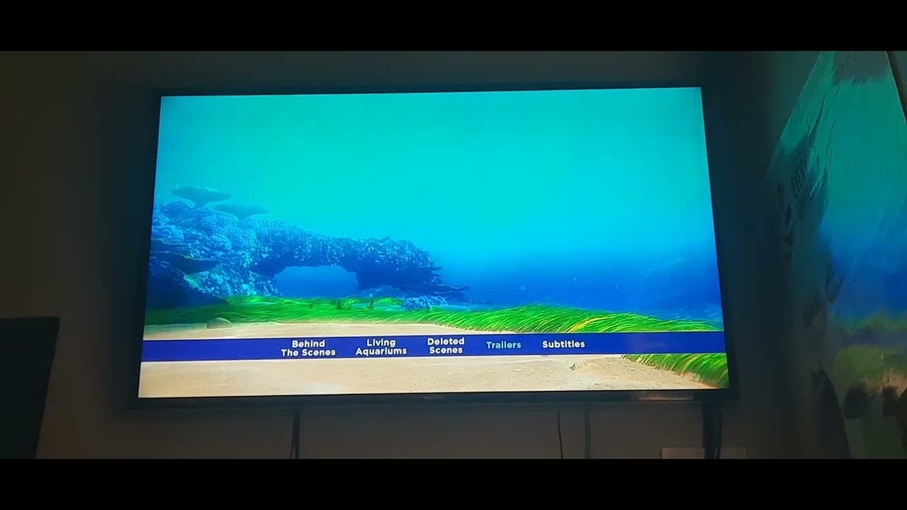 Finding Dory 2016 UK Blu-ray Bonus Disc Menu Walkthrough - YouTube