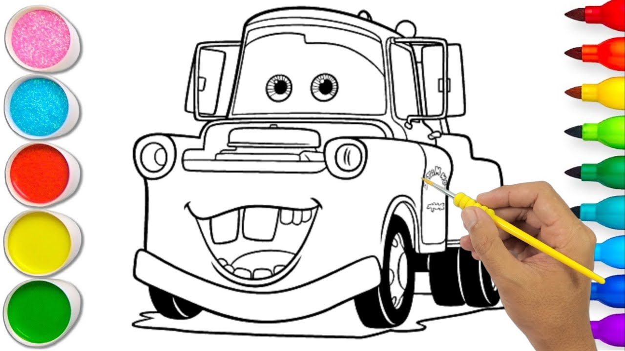 How to draw Mater | Cars - YouTube