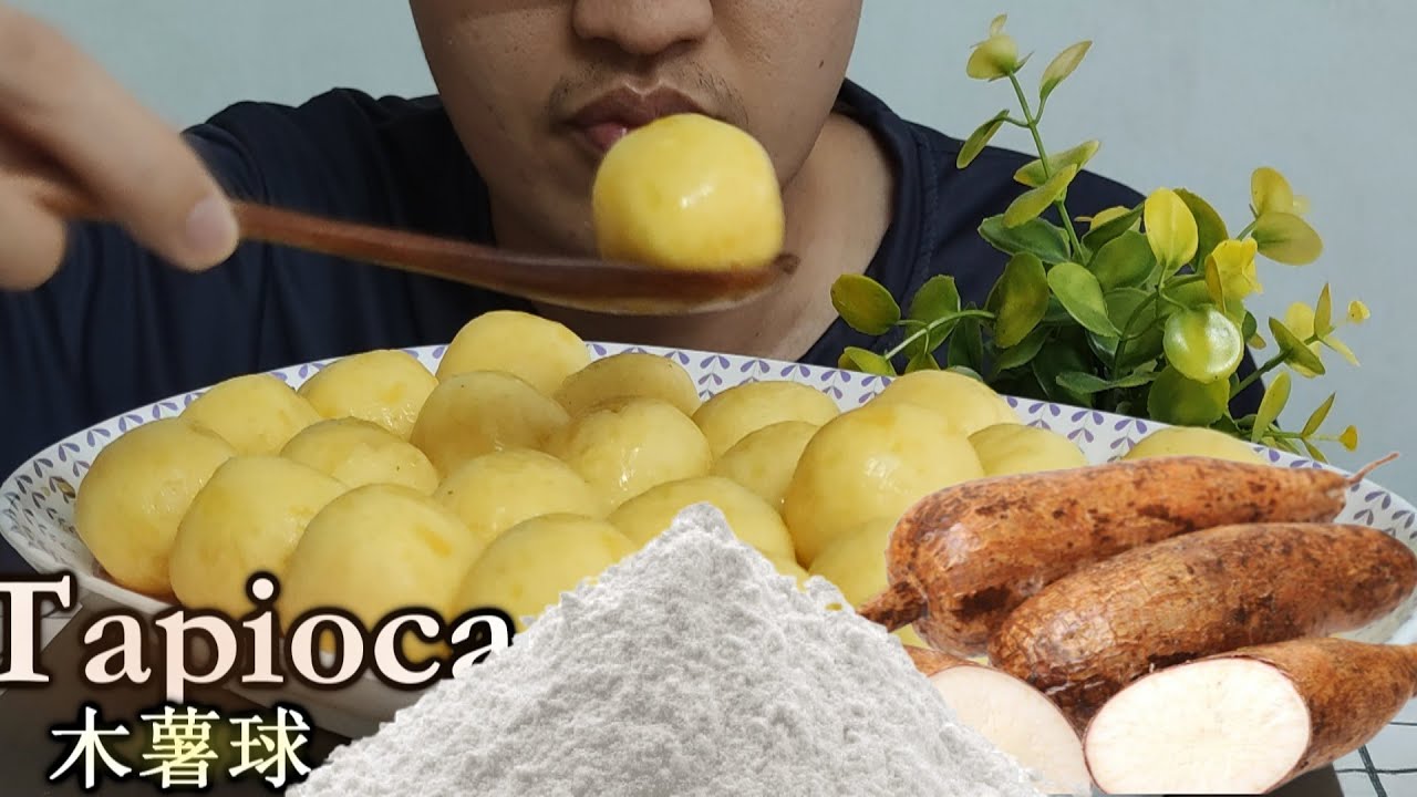 Tapioca Balls with Gula Malacca Syrup 椰糖糖浆木薯球 ASMR Eating Sounds | Jshen Ng #114 - YouTube