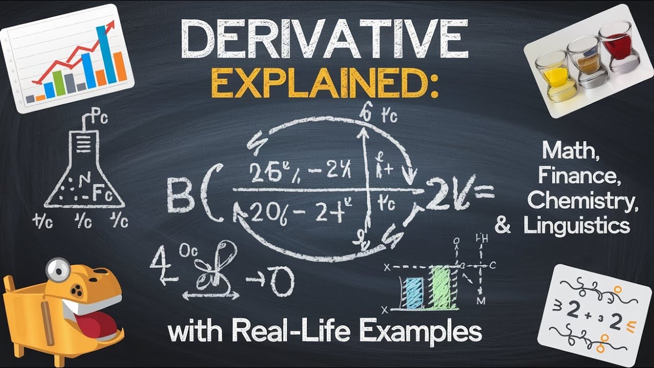 Derivative Explained Math, Finance, Chemistry & Linguistics with Real ...
