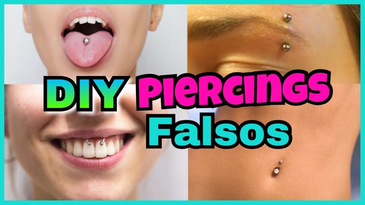 DIY | Como Hacer Piercings Falsos en Casa y que Parezcan REALES ...