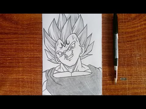 How to Draw Majin Vegeta Step by Step | Easy Pencil Sketch Tutorial