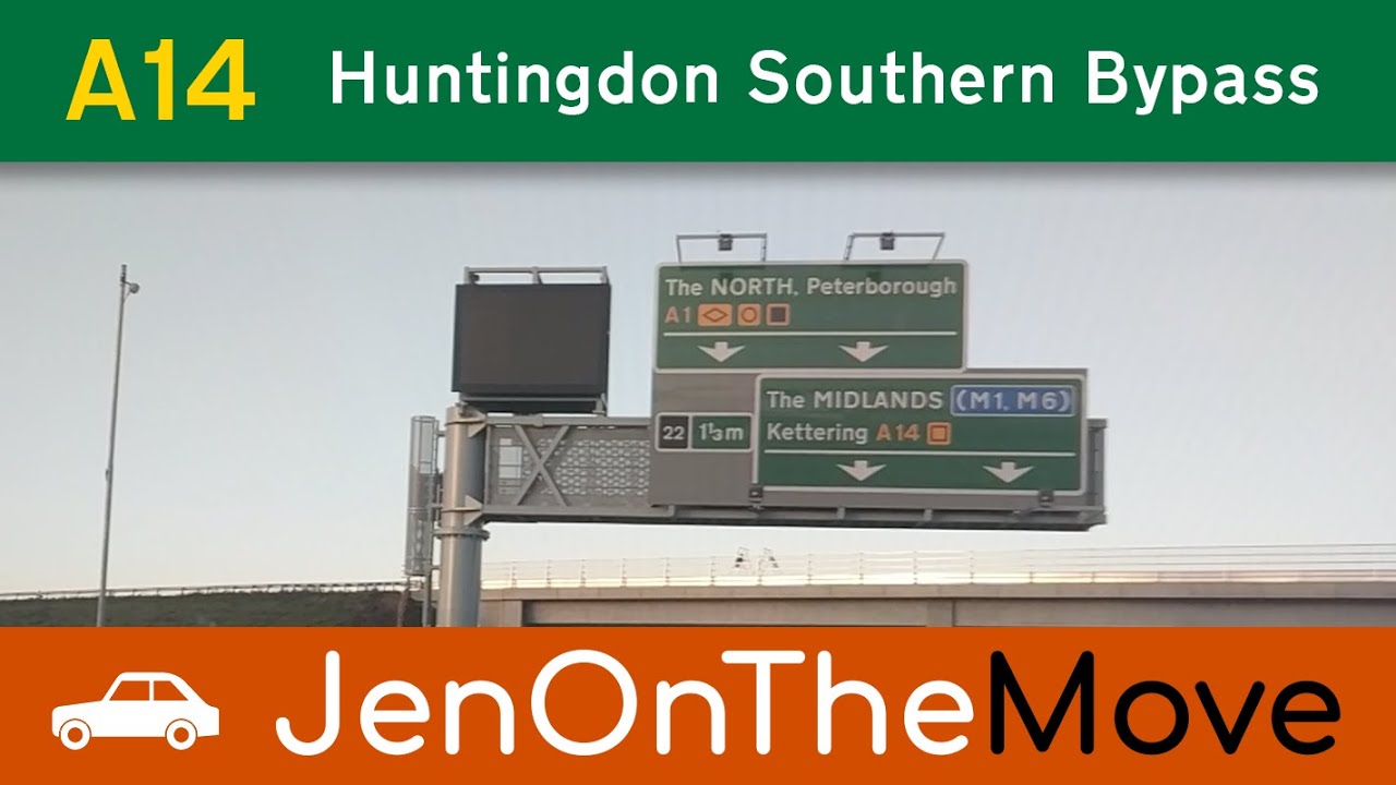 A14 Huntingdon Southern Bypass - open 9th Dec 2019 - YouTube