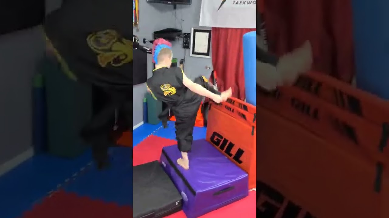 Hawk Working on His Axe Kick for Cobra Kai Season 5 #karate #cobrakai # ...