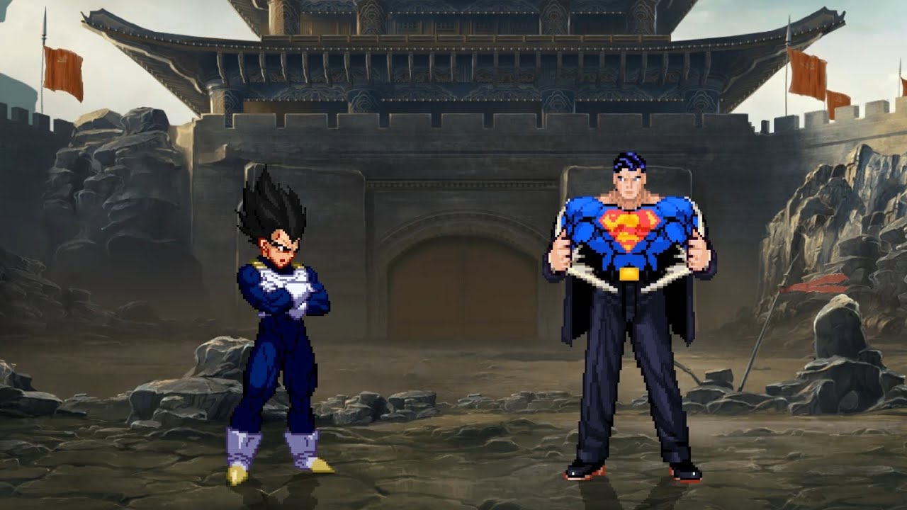 VEGETA vs SUPERMAN - The most epic fight! - YouTube