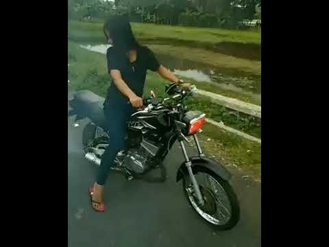 Hanya cewe kuat yg bisa naik RX KING - YouTube