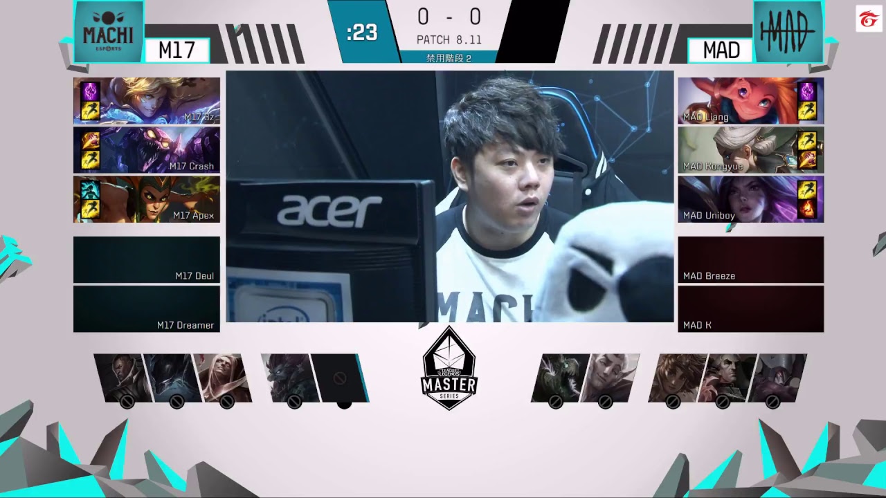 《LOL》2018 LMS 夏季職業聯賽 W1D1，M17 vs. MAD，ahq vs. FW - YouTube