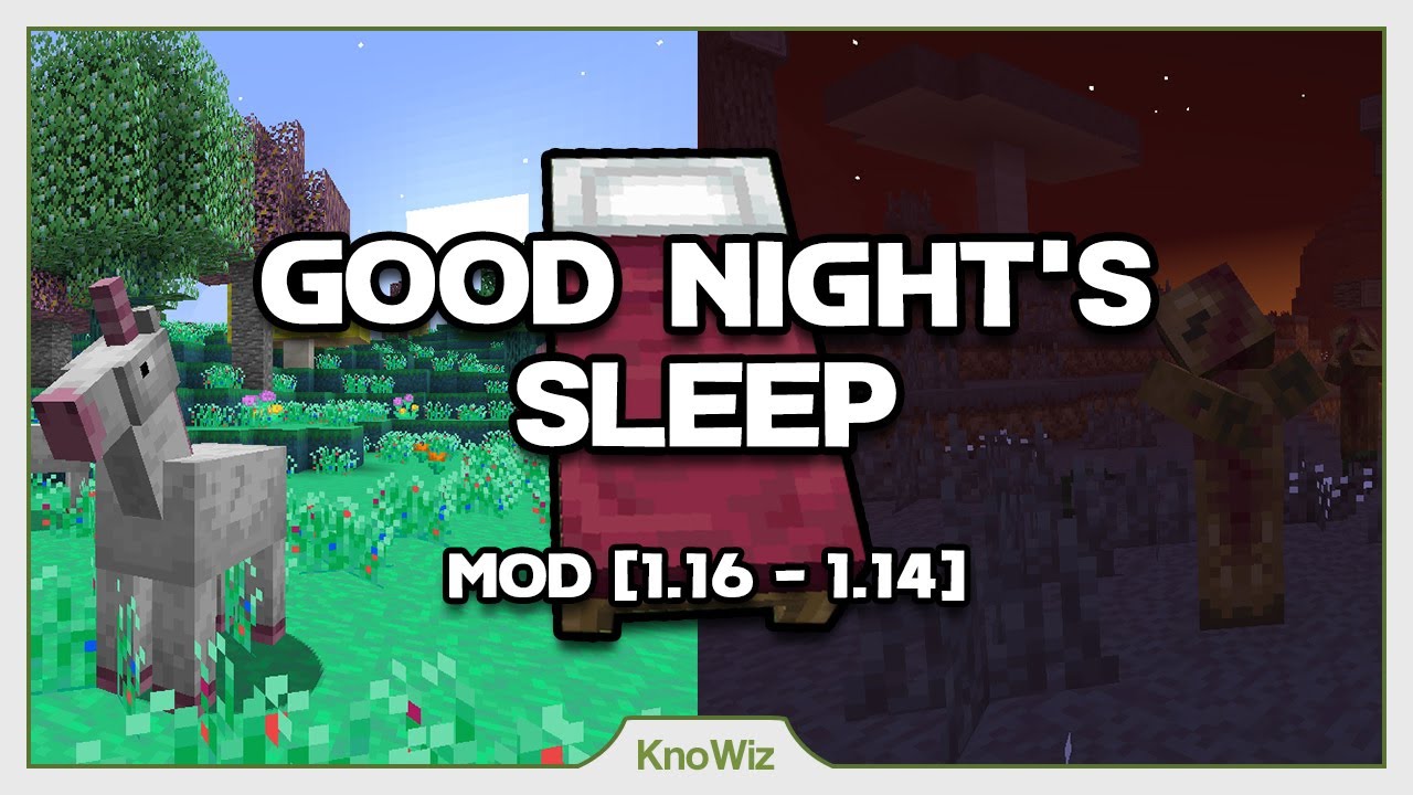 Good Night's Sleep - Présentation de mod Minecraft [FR] - YouTube