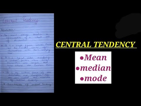 CENTRAL TENDENCY IN HINDI #mean #mode #median #biostatisticsnotes # ...