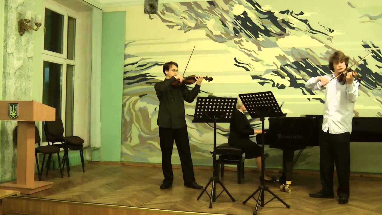 Bach Double Violin Concerto in d -p.2 - Vladimir and Alexander Darmic ...