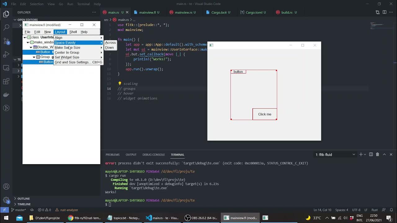 FLTK Rust: Some tips and tricks - YouTube