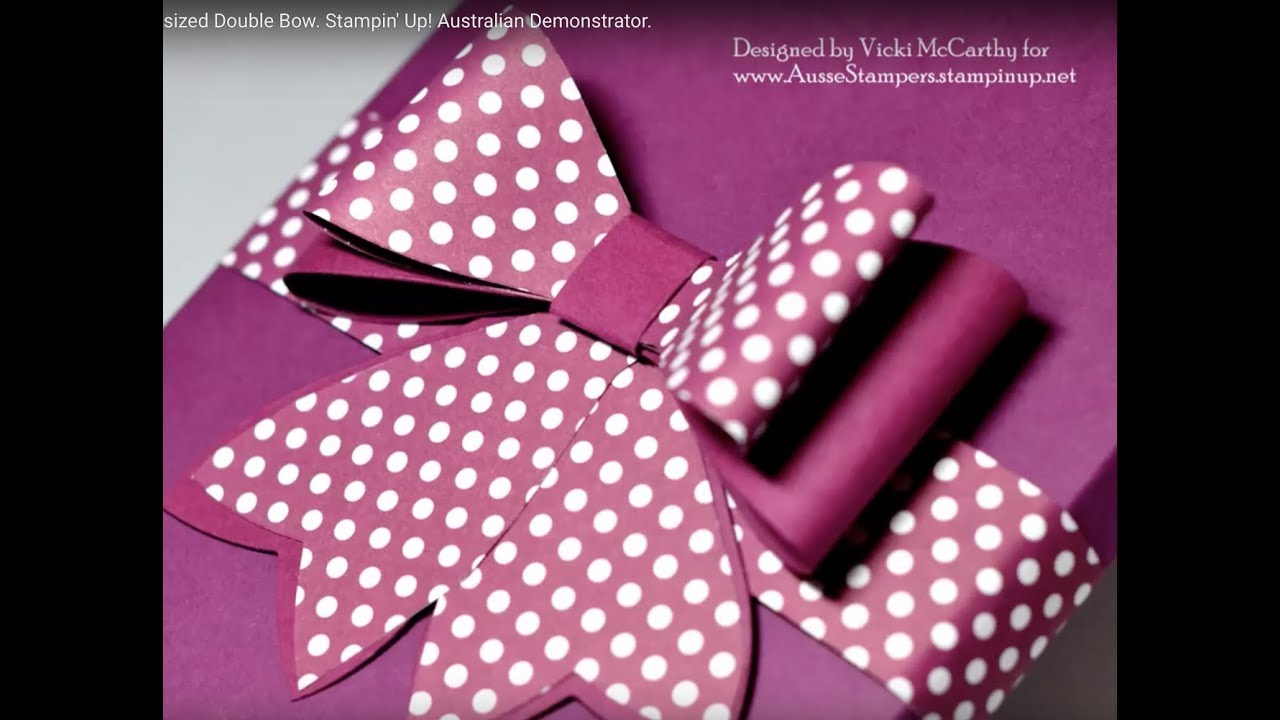 Beautiful Bright Box with 🌟OVERSIZED DOUBLE PAPER BOW!🌟StampinUp. SHOP ...