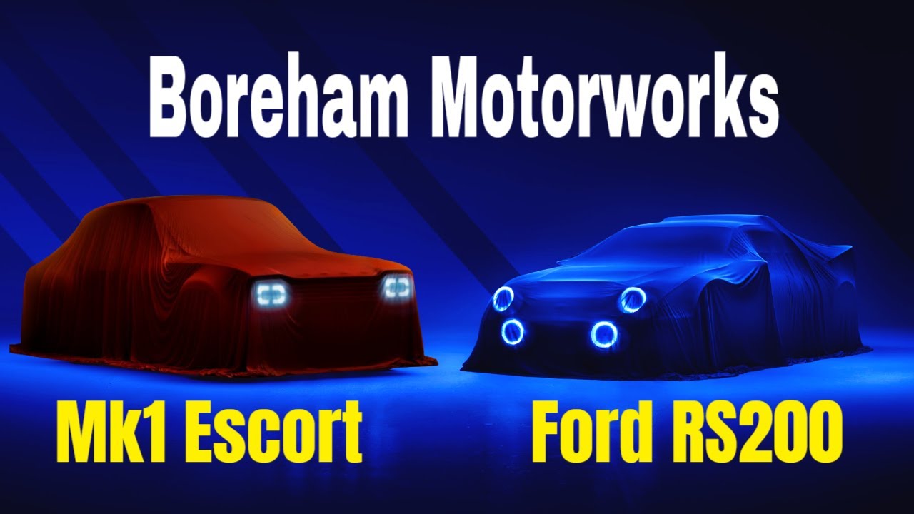 Ford RS200 and an Mk1 Escort continuation Boreham Motorworks - YouTube