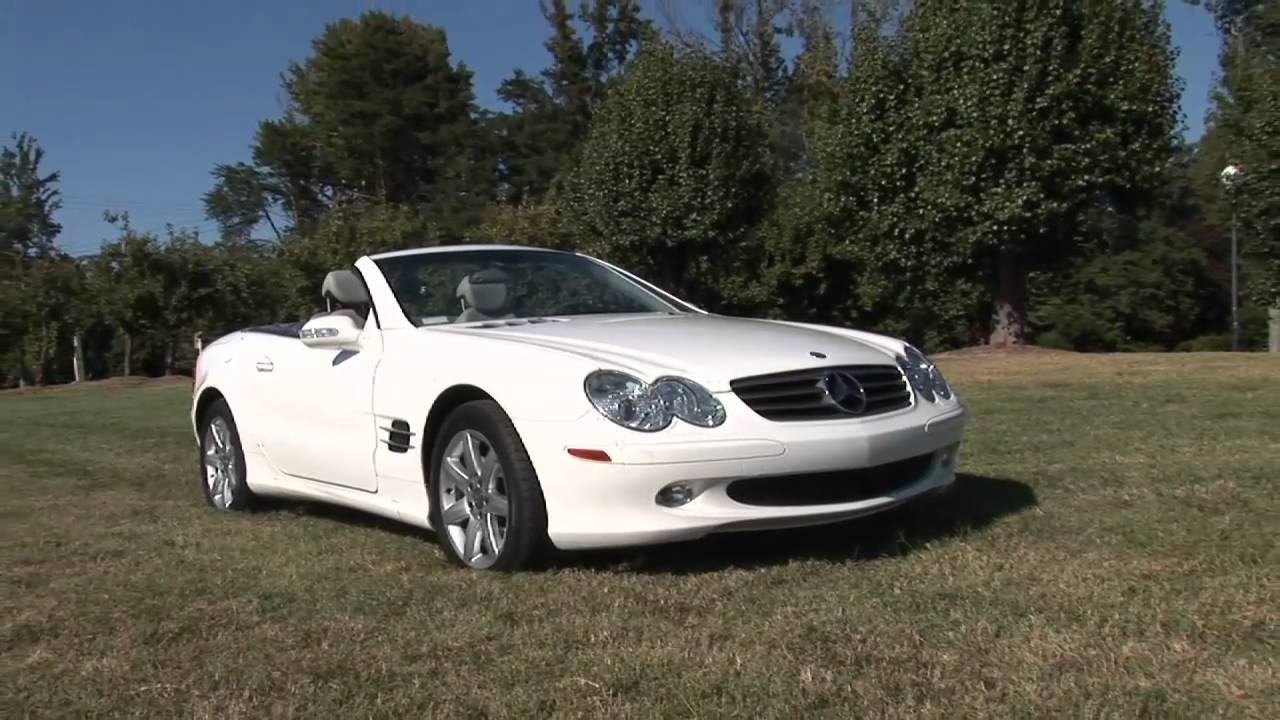 2003 White Mercedes-Benz SL 500 - YouTube