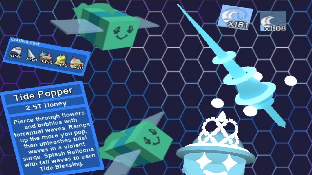 TIDE POPPER | Journey To Blue Hive 2 | Bee Swarm Simulator - YouTube