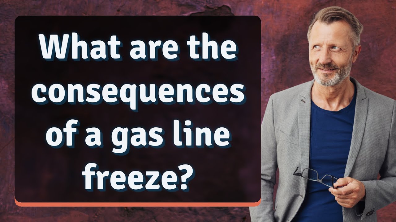 What are the consequences of a gas line freeze? - YouTube