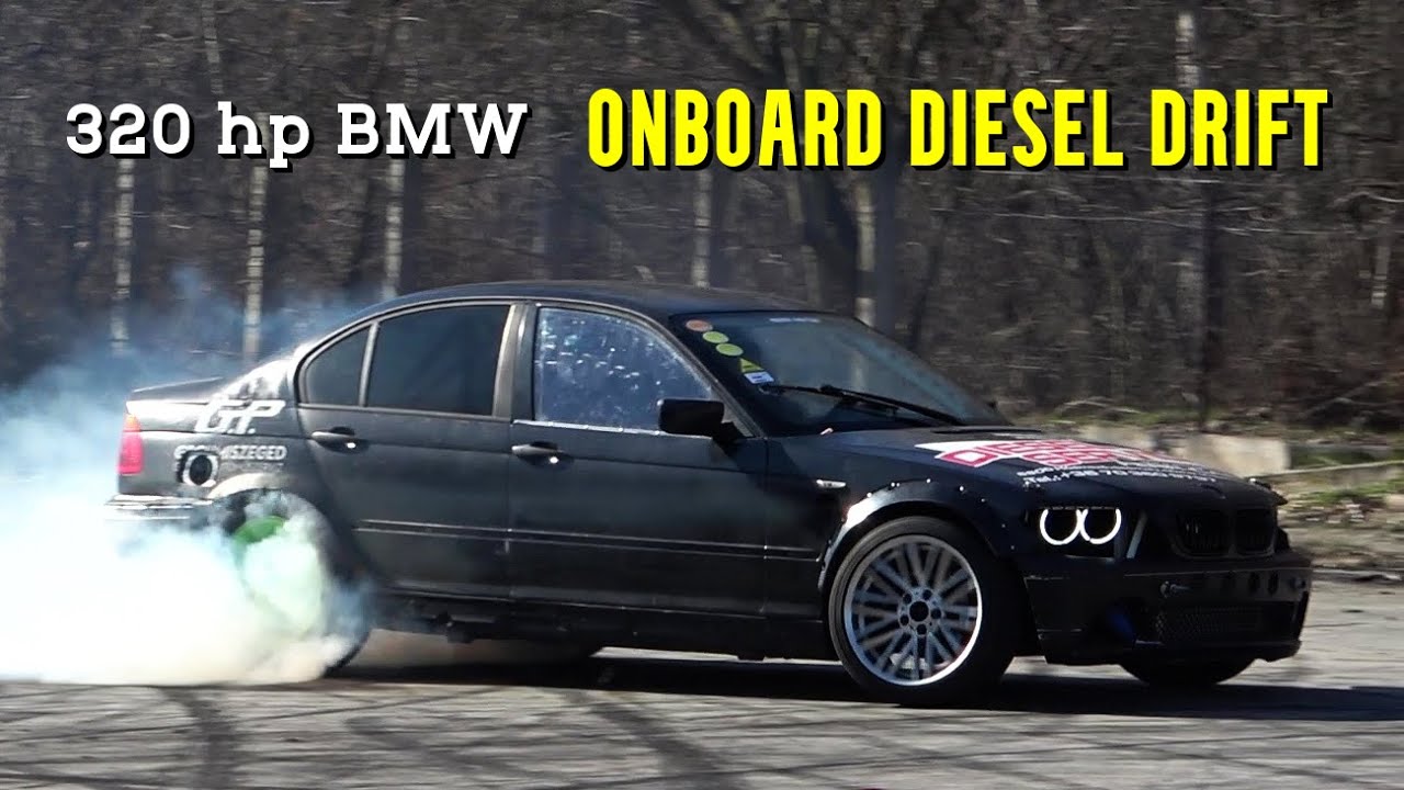 320 hp Bmw 330d M57D30 306D1 diesel drift onboard video - YouTube