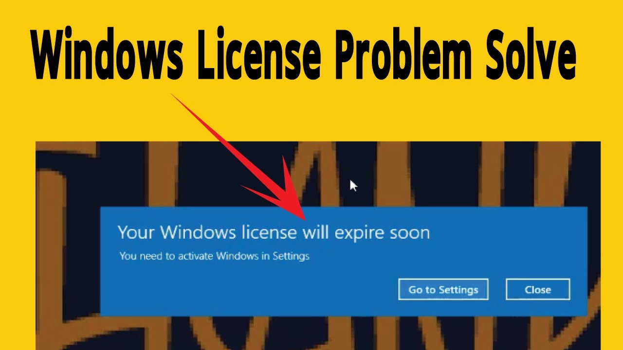Your Windows license will expire soon।। Problem Solved।। You need to ...