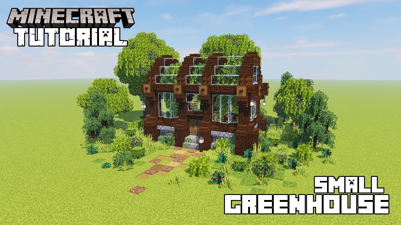 Small Greenhouse Tutorial || Minecraft - YouTube