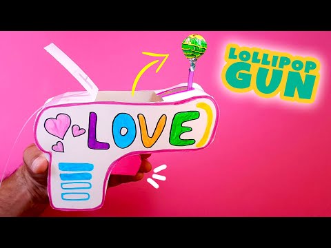 How to make Paper Lollipop Gun. Easy Paper Crafts
