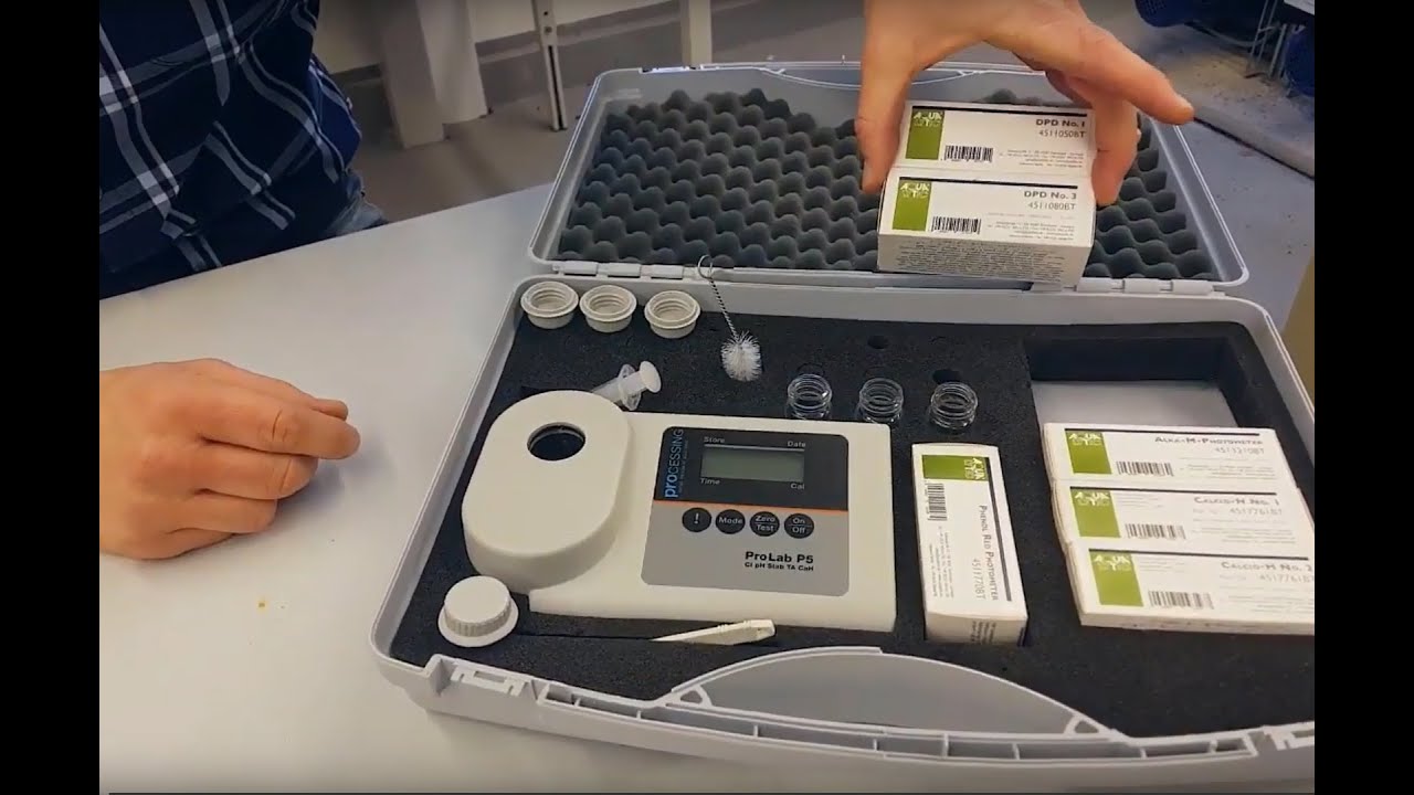 ProLab P5 - Analys av klor, pH, alkalinitet och kalciumhårdhet - YouTube