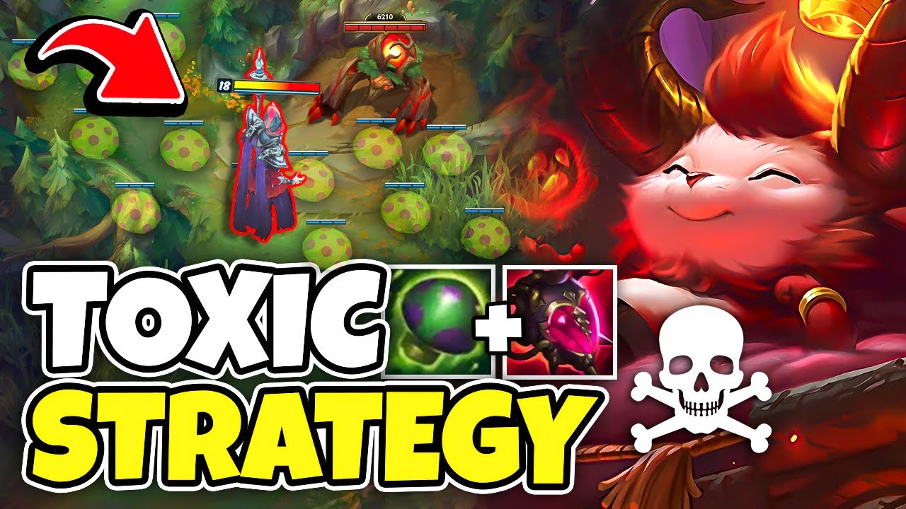 Teemo but I'm only shrooming the enemy jungle the entire game (TOXIC STRAT) - YouTube