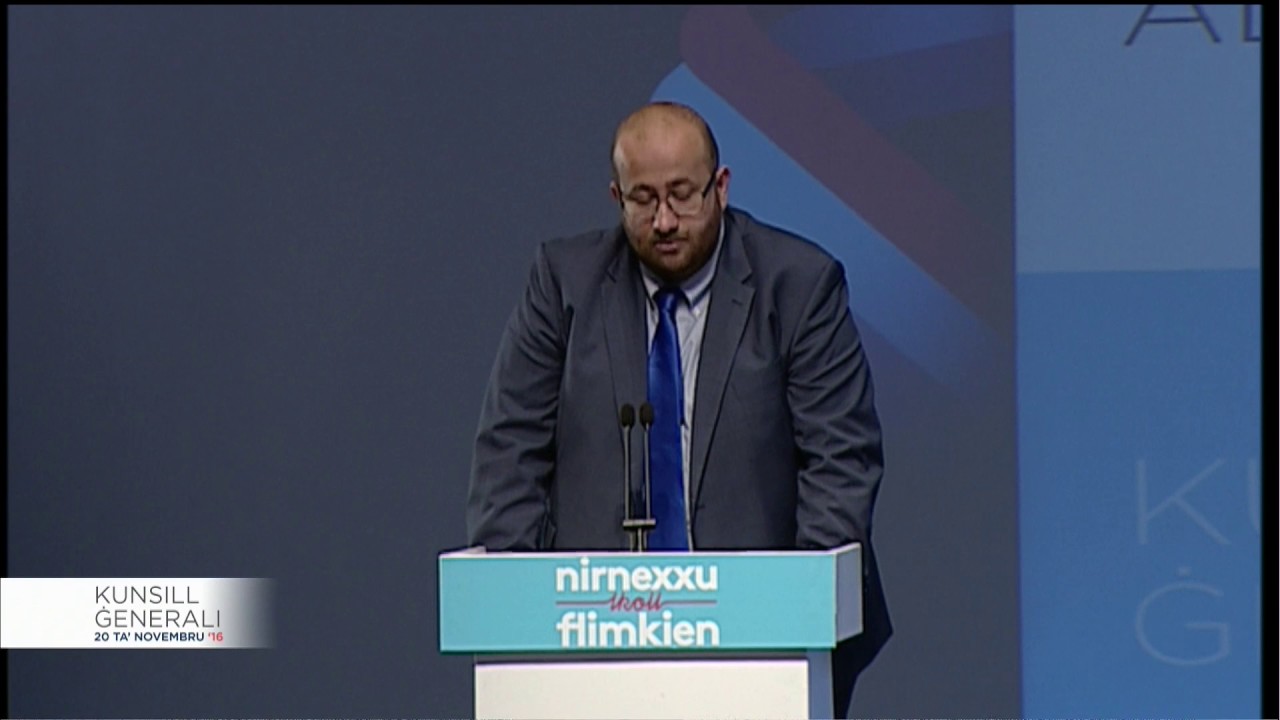 Kunsill Ġenerali | Novembru 2016 | Diskors Alan Abela Wadge - YouTube