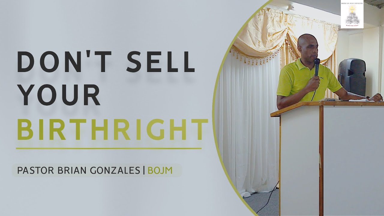 Don't Sell Your Birthright - YouTube