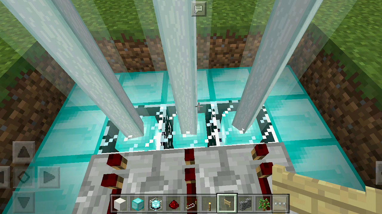 Minecraft how to make a beacon security door - YouTube