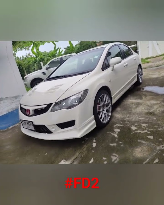 กลับสีรถจากดำเป็นขาว NH0 champion white #fd2 #fd2r พาสมือสอง #honda #civic #fd2r ญี่ปุ่น - YouTube