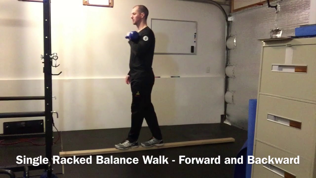 Single Racked Balance Walk - Forward and Backward - YouTube