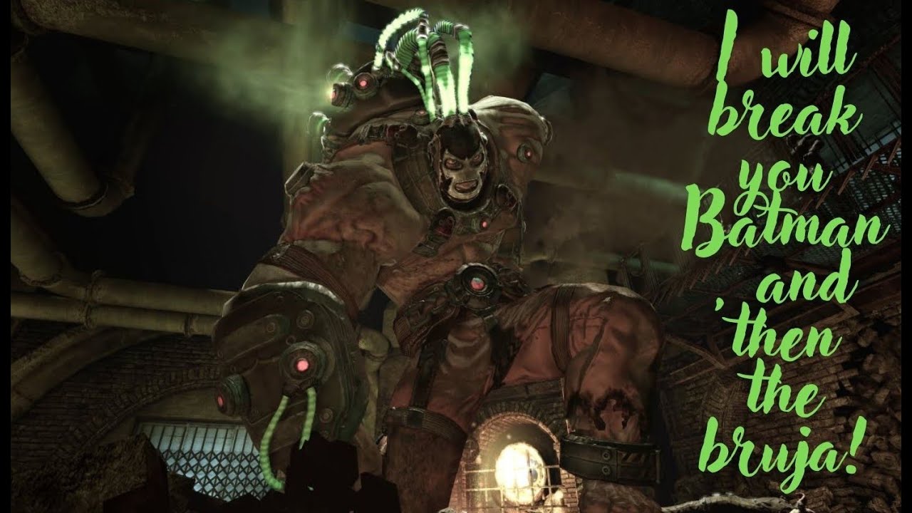 BATMAN ARKHAM ASYLUM I will break you Batman, and then the bruja! - YouTube