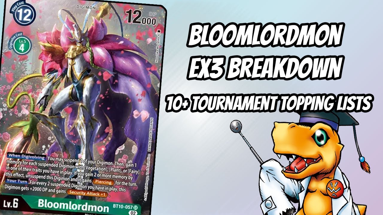 Breaking Down Bloomlordmon In The EX3 Metagame (Digimon TCG) - YouTube