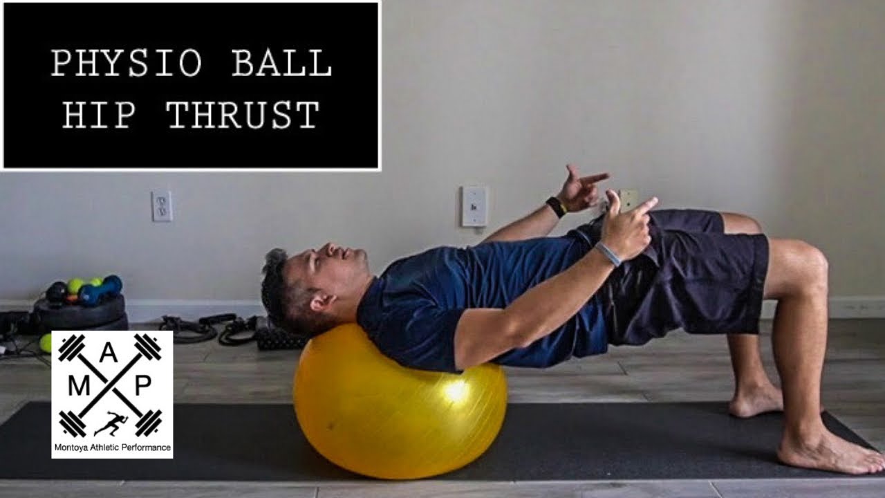Back on Physioball Hip Thrust - YouTube