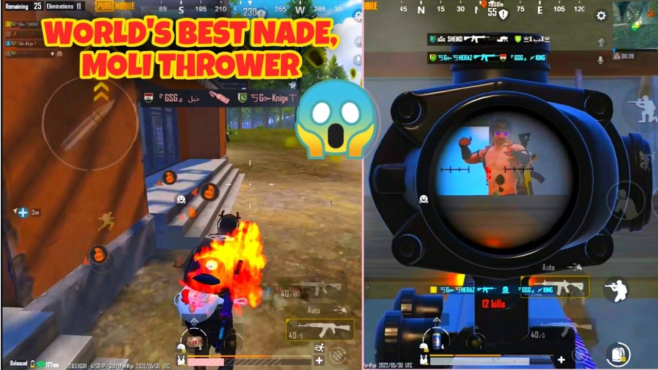 I Met the most Dangerous Nade & Moli thrower in Pubg mobile - YouTube