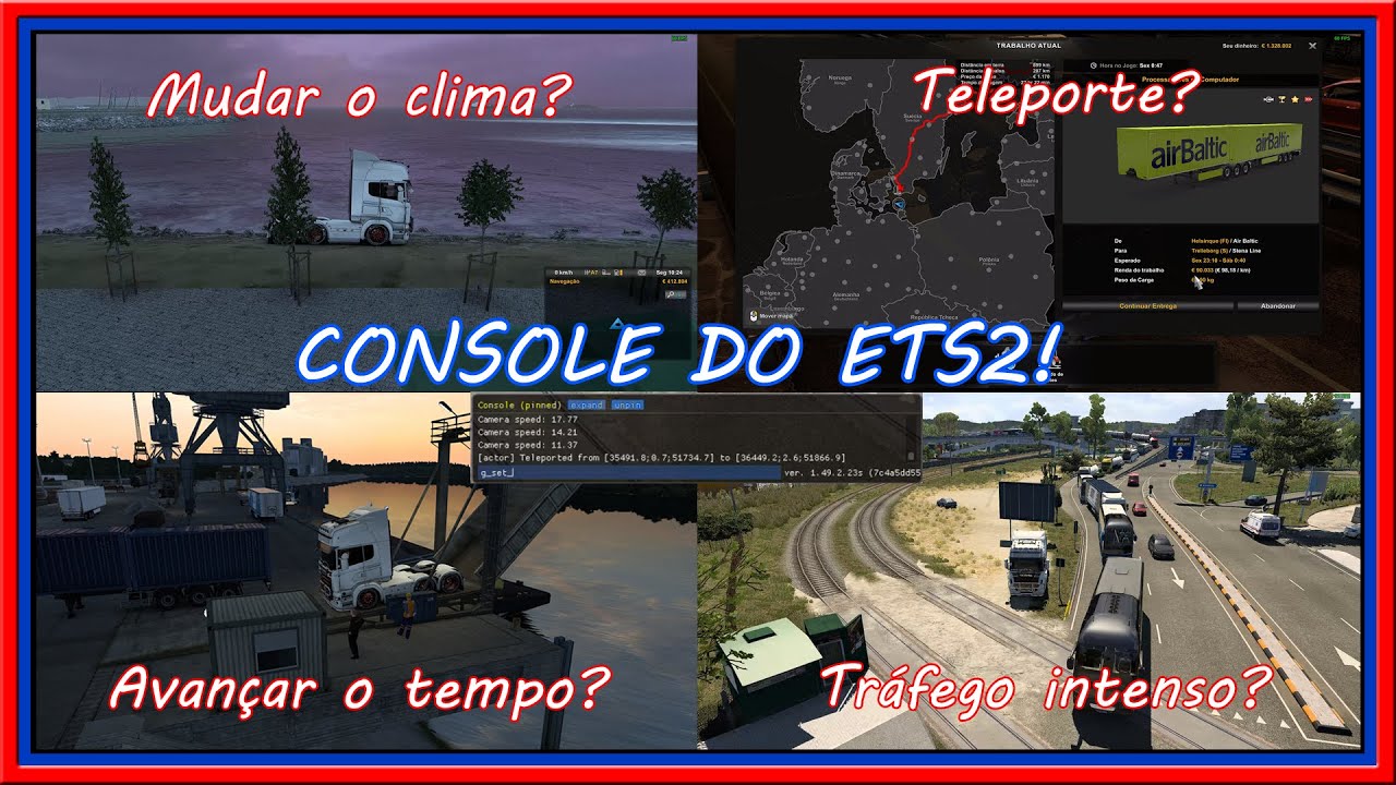 Como ativar e usar o Console no ETS2 (+ dicas) - YouTube