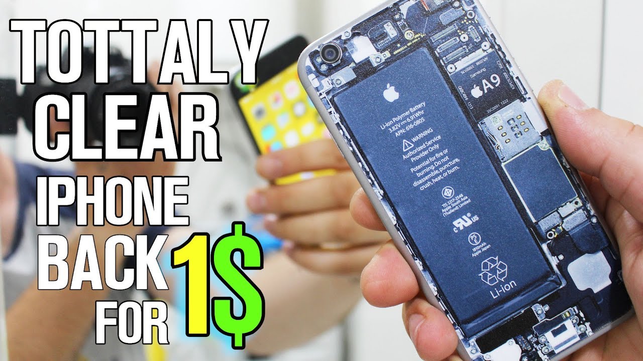 Tottaly clear iphone Mod life hack for 1$ - YouTube