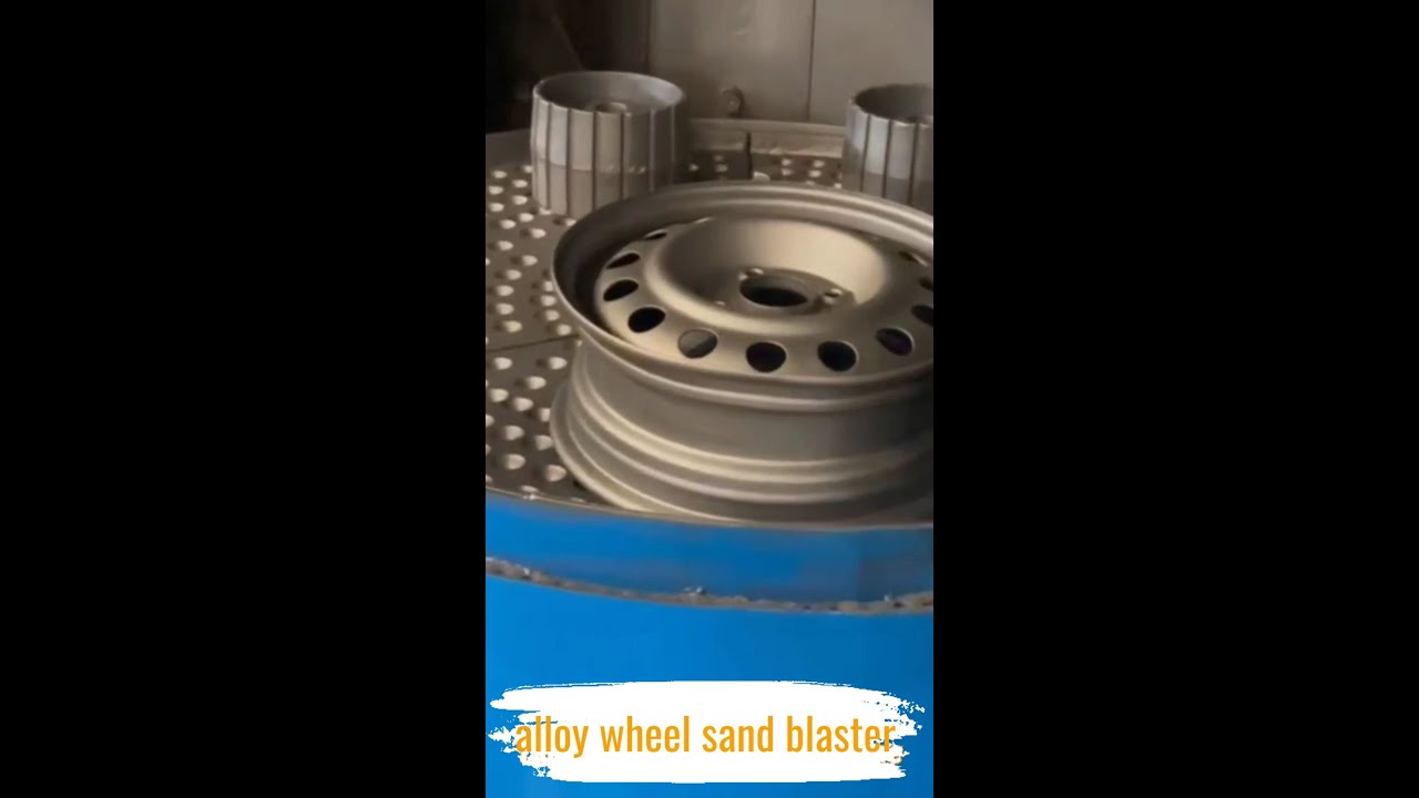 Alloy Wheel Sand Blaster - Table Type Sand Blasting Machine - YouTube