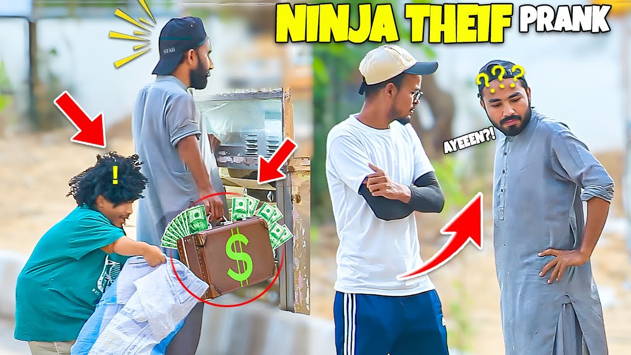 Ninja Theif Prank - Funny Reactions | @NewTalentOfficial - YouTube