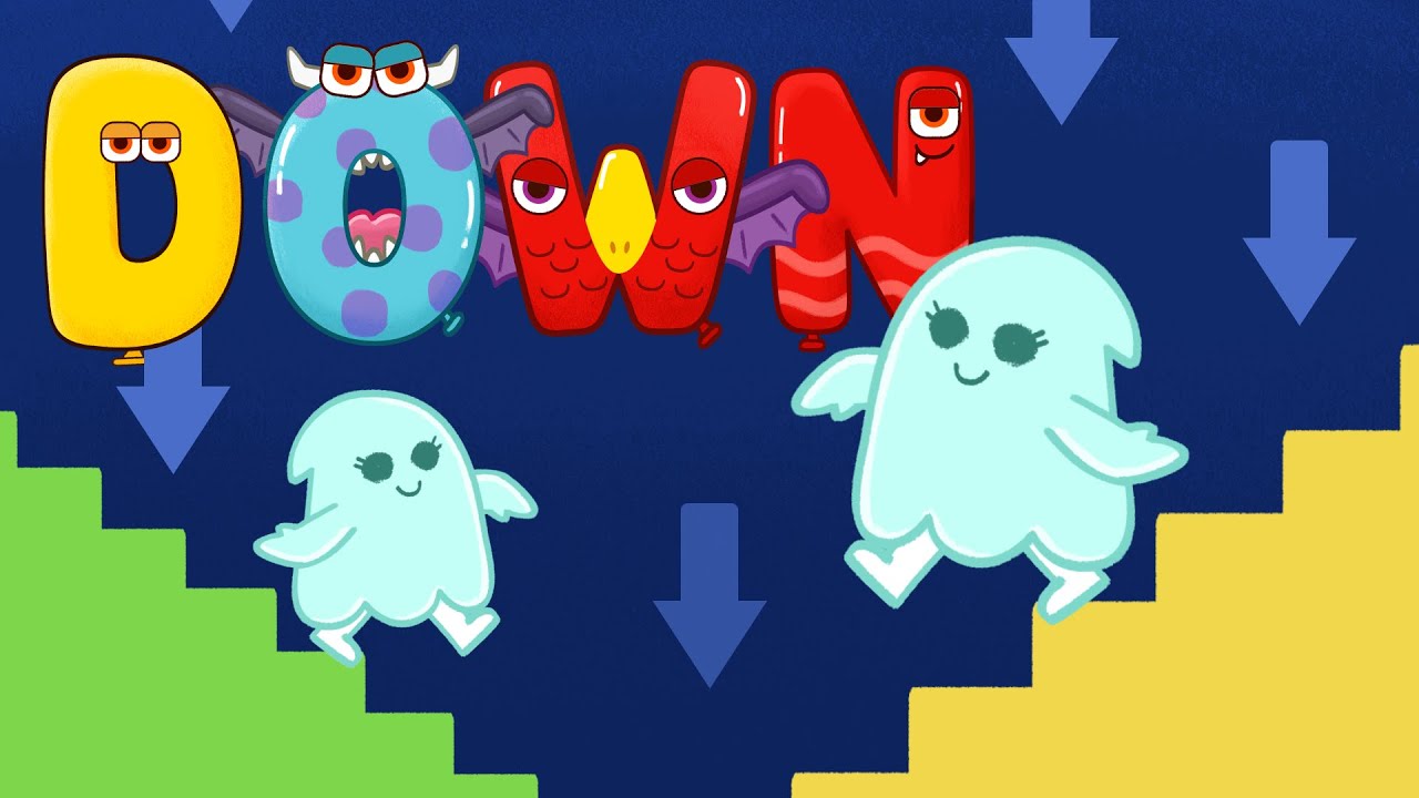 Open Close song for kids - ABC Monsters Opposite words Nursery Rhymes ...