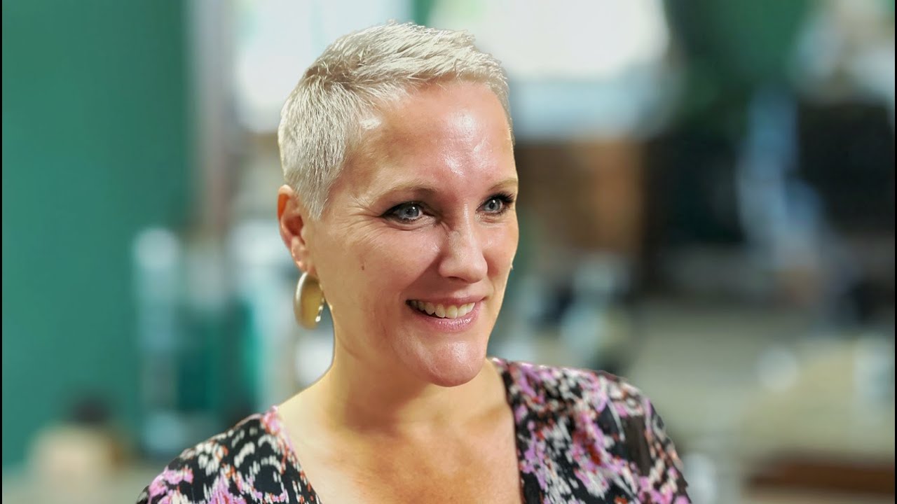 She Gets a DARING New Look with a #8 Buzz Cut and Bleach Grey Makeover ...