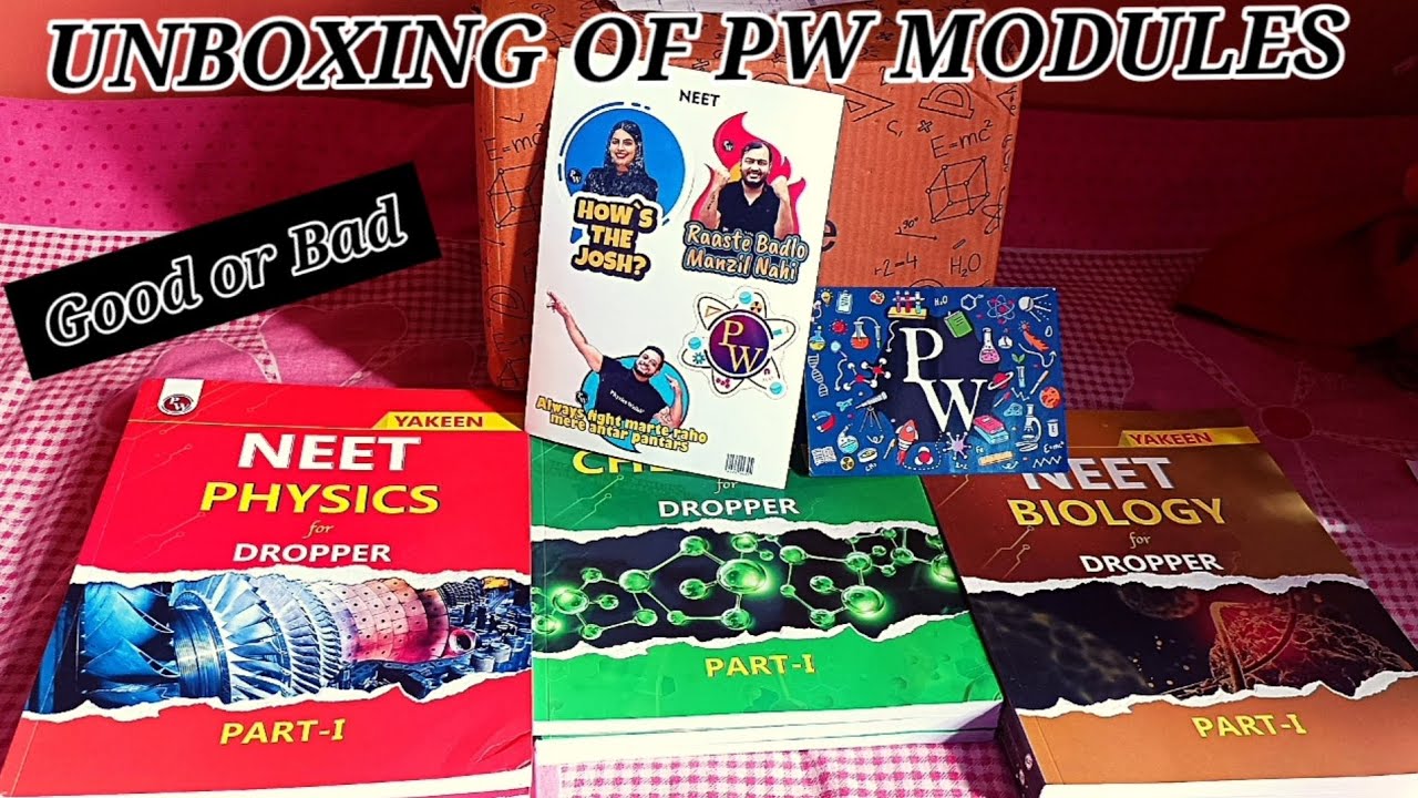 Unboxing Of PW vidyapeeth modules || Suprise gift inside for students ...