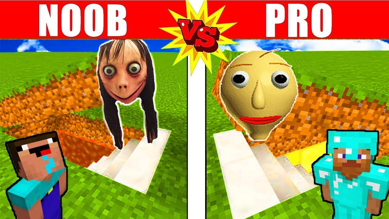 Minecraft Noob Vs Pro Scary Base in REAL LIFE! - YouTube