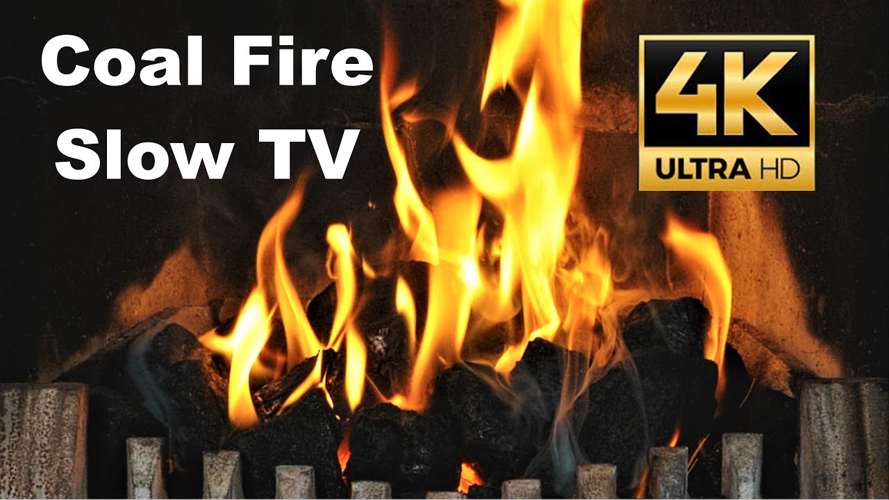 Real coal fire with relaxing sounds - Slow TV - YouTube