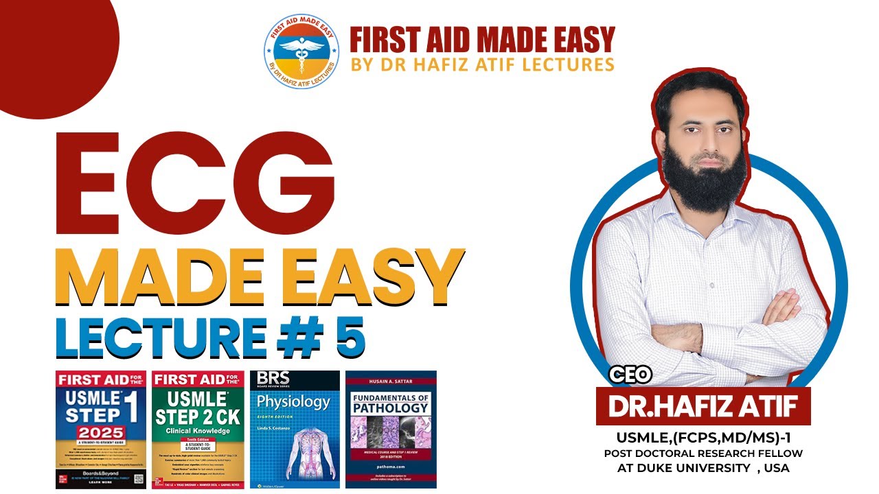 ECG Made Easy 🔥 Lecture 05 | Learn ECG for FCPS, MRCP, USMLE, NRE ...
