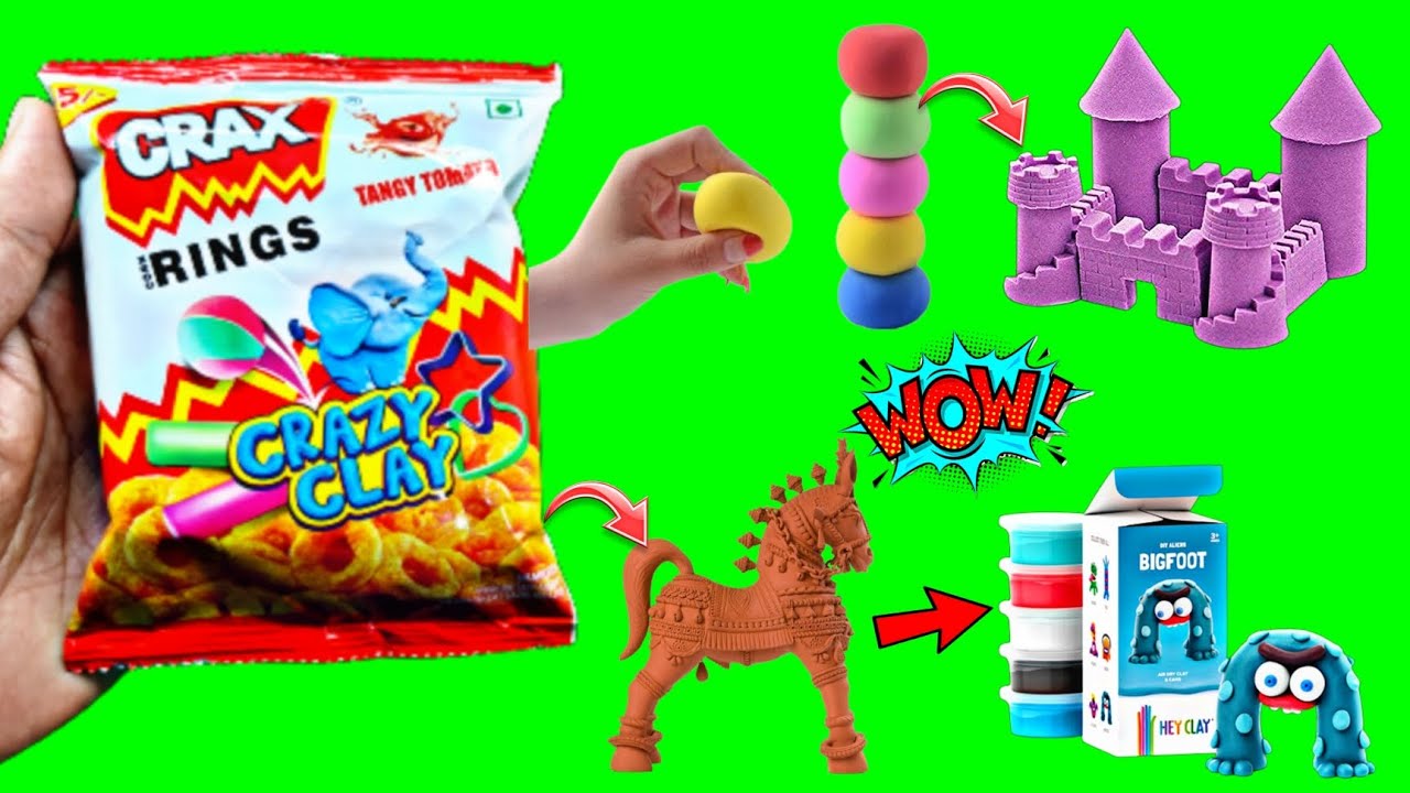🤩 New Crax Rings Crazy Clay Inside | Free Gift inside | Snacks Unboxing ...