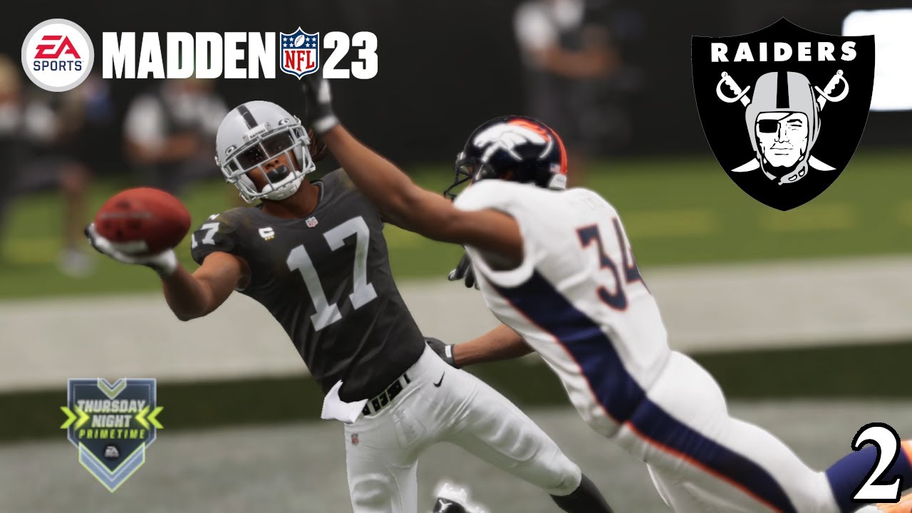 Madden 23 Raiders Franchise Ep. 2 | Thursday Night Vs. The Broncos ...